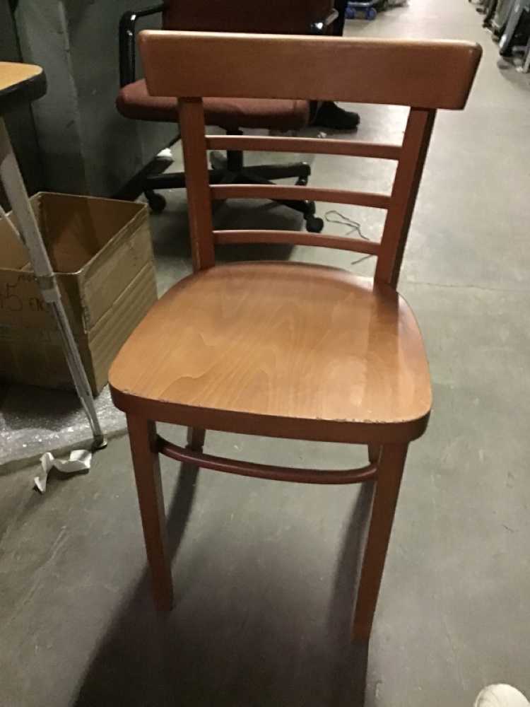 Blond Wood Ladder Back Cafe Chair – Lock Up Props