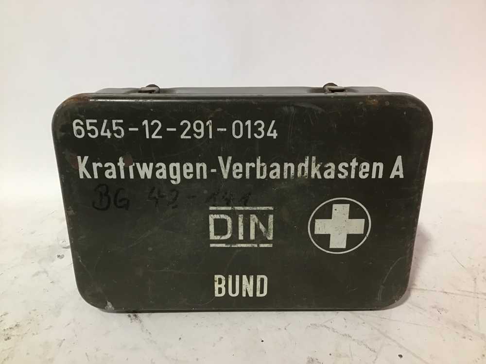 Vintage German First Aid Kit Full Of Medical Dressing – Lock Up Props