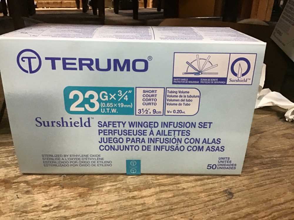 Box Of 50 Safety Winged Infusion Set