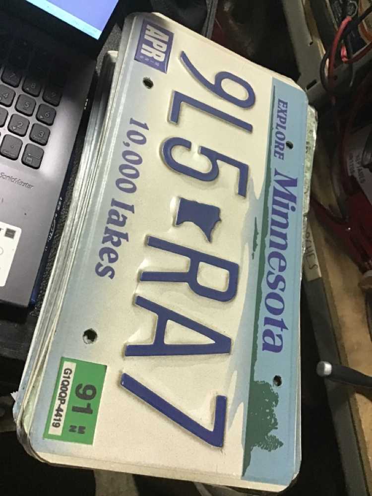 Minnesota License Plate – Plastic