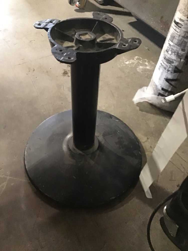 Black Metal Table Base