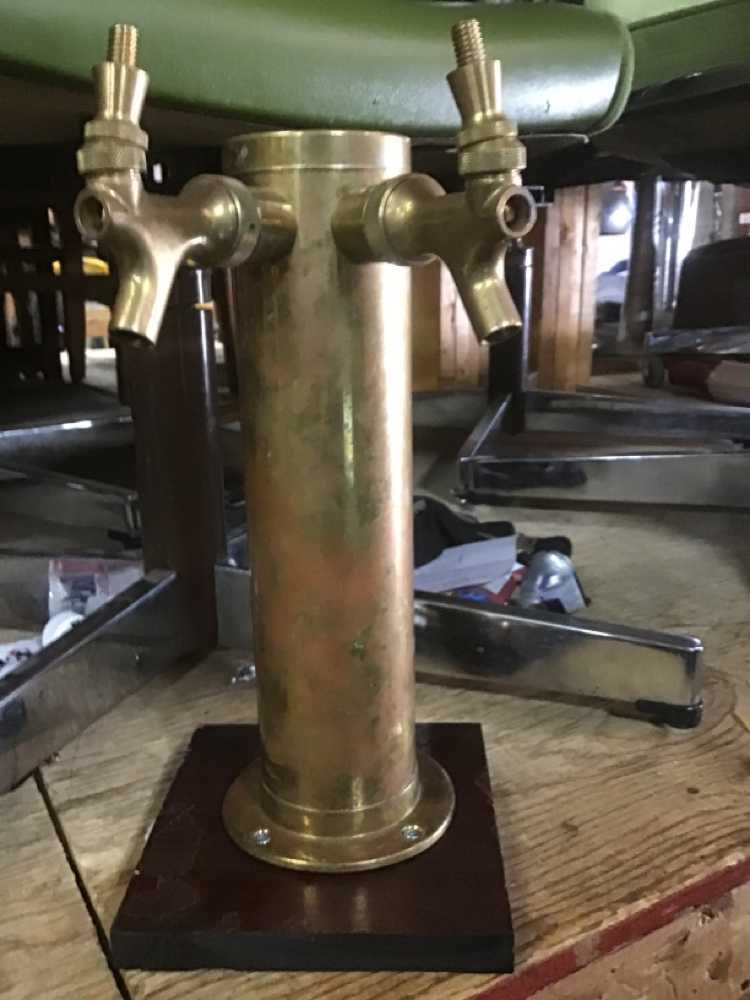Brass 2 Spout Beer Tap