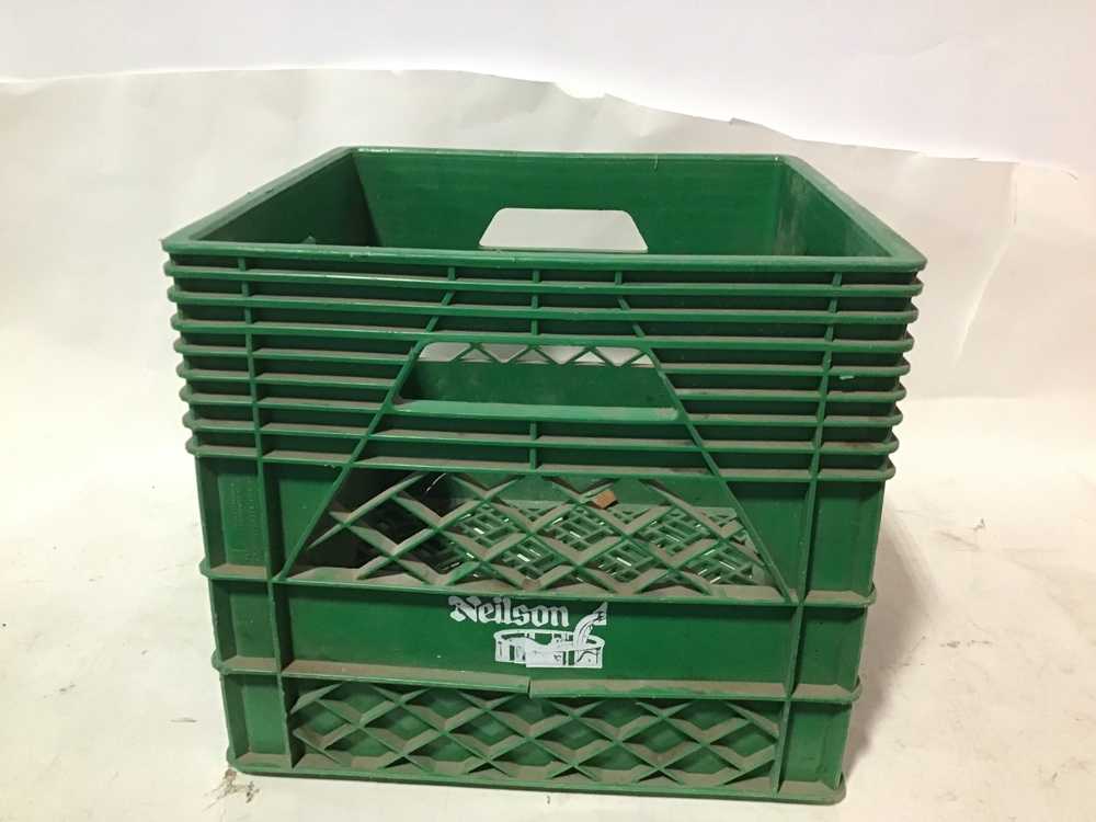 Green Milk Crate
