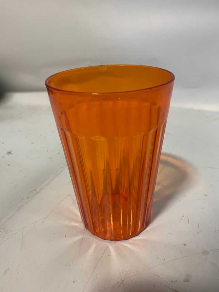 Orange Plastic Cup