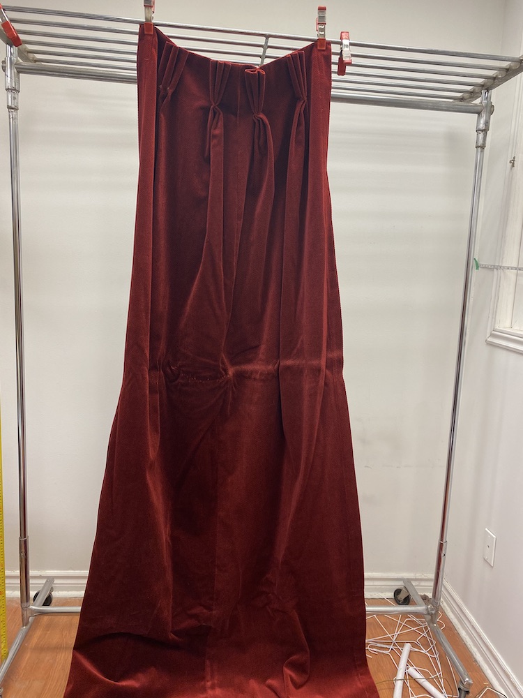 Maroon Curtain Panel