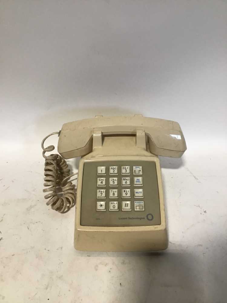 Vintage Push Button Telephone Beige