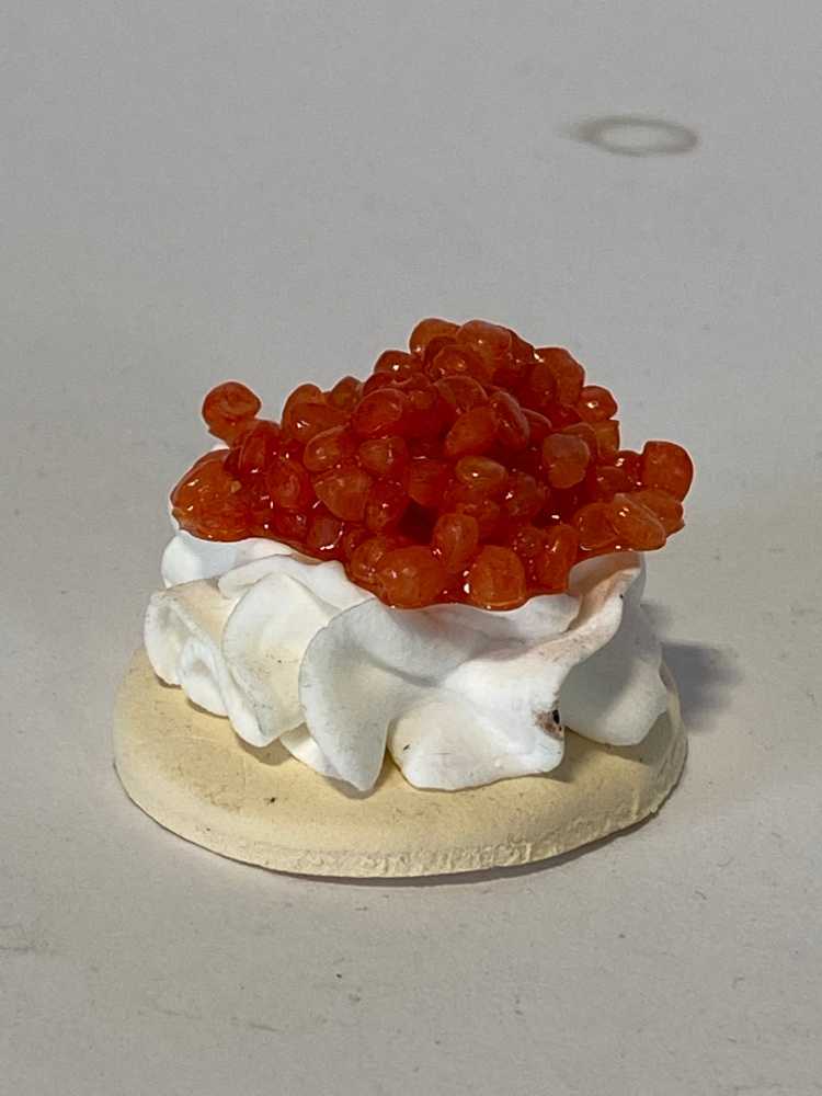Caviar On Blini Hors D’Oeuvres