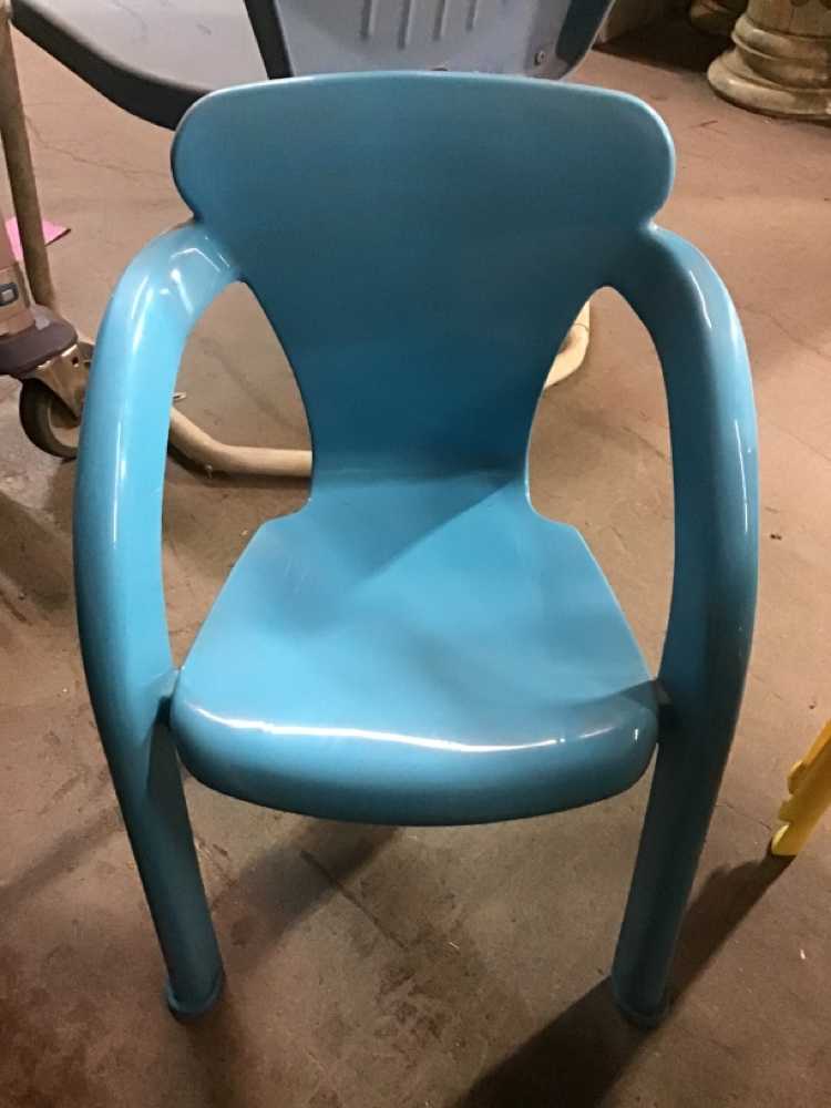 Blue Plastic Kids Chair