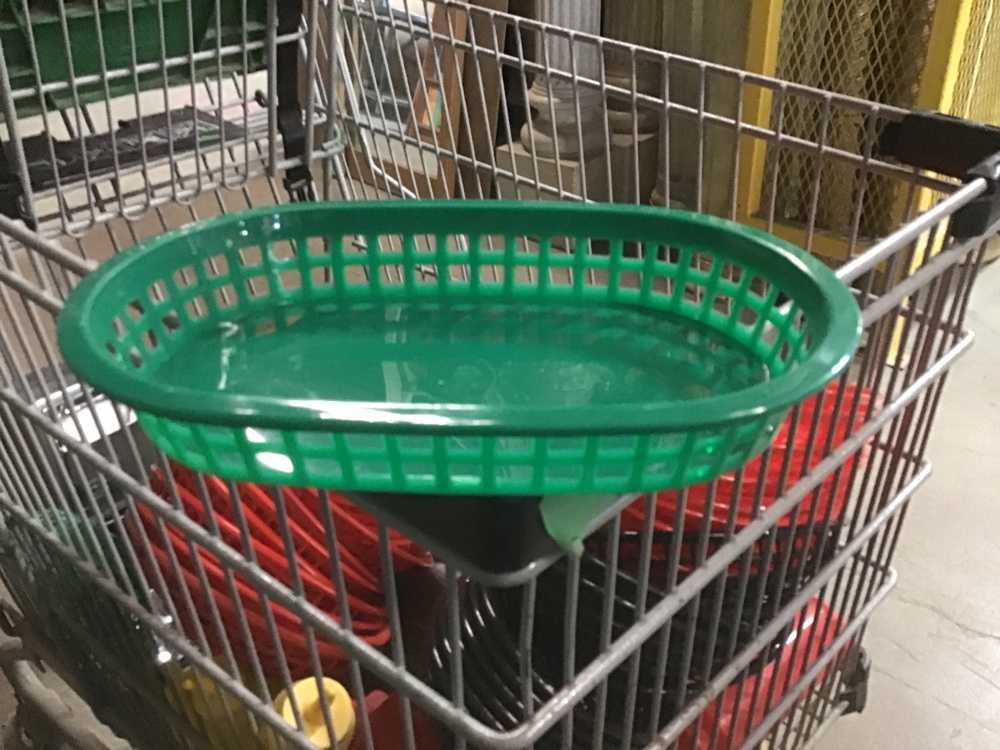 Green Plastic Perforated Food Baskets