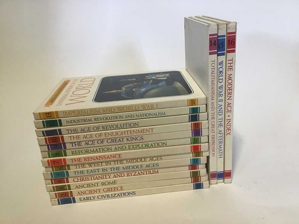 Vintage Textbook Set ”Universal History Of The World” Volume