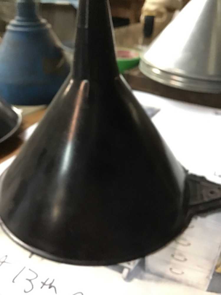 Black Plastic Funnel