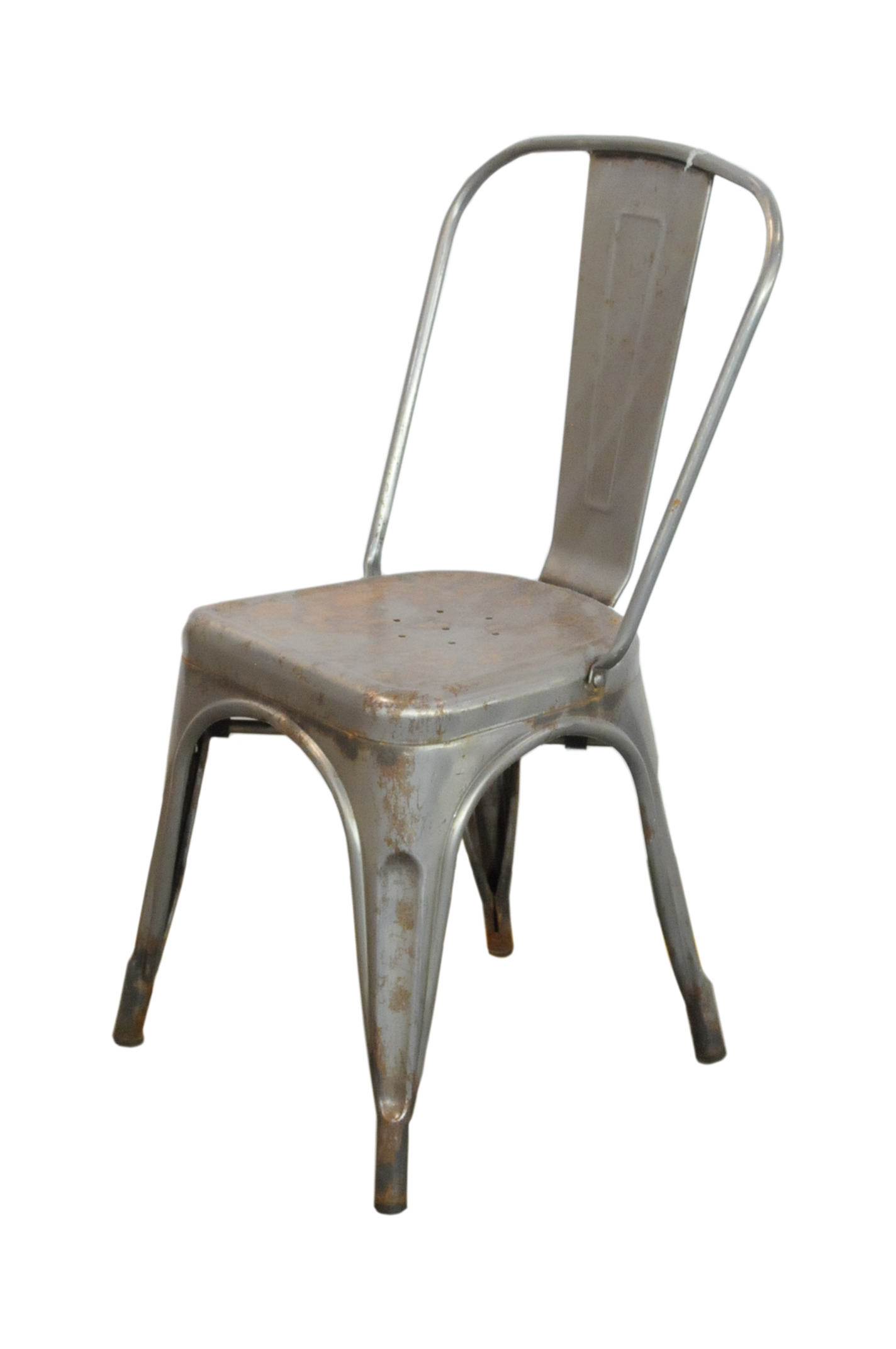 Steel Rusted Stacking Chairs